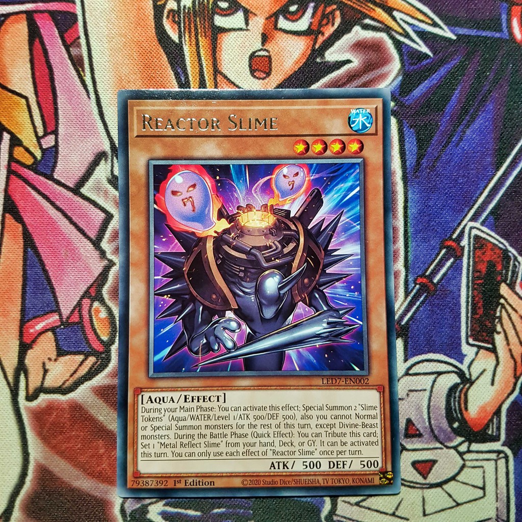 Thẻ bài Yugioh chính hãng | Reactor Slime | LED7 Rare | Shopee Việt Nam