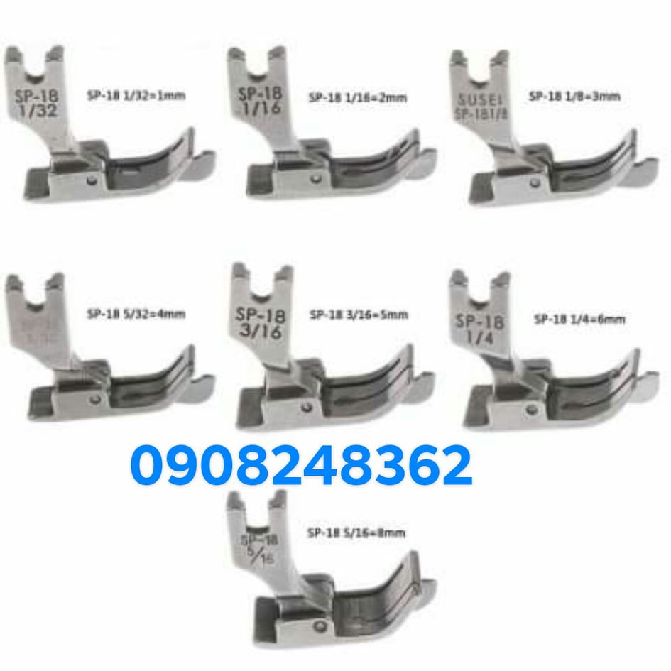 Chân vịt diễu 1 kim SP-18-1/32, 1/16, 1/8, 3/16, 5/16 | Shopee Việt Nam