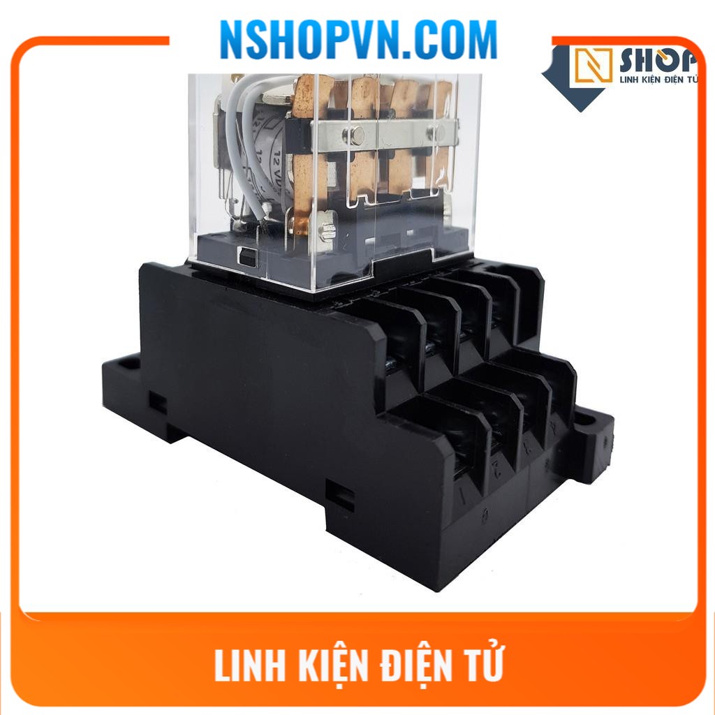 Relay trung gian Hh64p 12VDC / 24VDC / 220VAC | Shopee Việt Nam