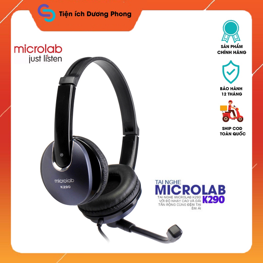 Tai Nghe Có Mic Microlab K290 tai nghe có dây kèm mic - Hàng chính hãng ...