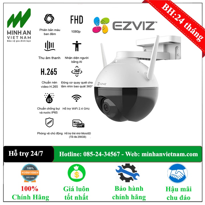 Camera Ezviz C8C Full HD 1080p (Có màu ban đêm) | Shopee Việt Nam