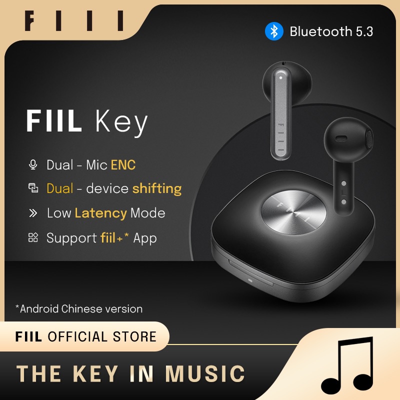 Fiil keyTai Nghe Bluetooth 5.3 TWS Không Dây Hỗ Trợ Fiil+ Android Kèm 15EQs FIIL Key | Shopee ...