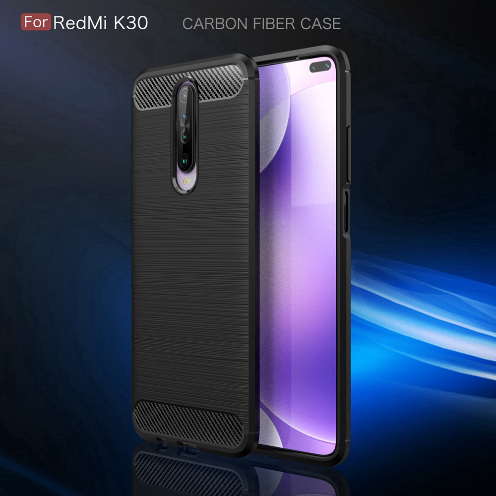 Xiaomi Redmi K30i / K30 5G Racing Casing Soft TPU Case Xiomi Poco X2 / RedmiK30 Fashion Carbon ...