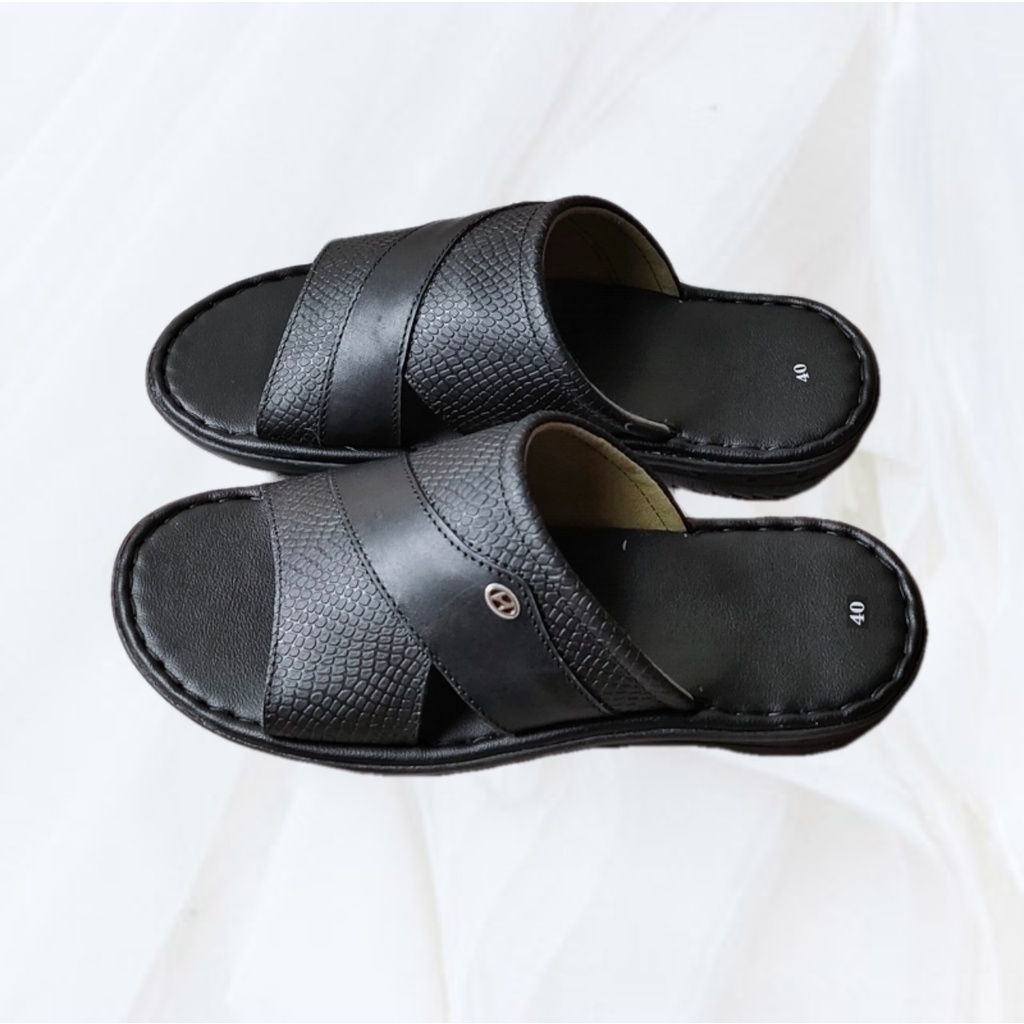 KAGON Dép Nam Trung Niên Da Bò KOG123 Dép Da Nam Trung Niên Cao Cấp ...