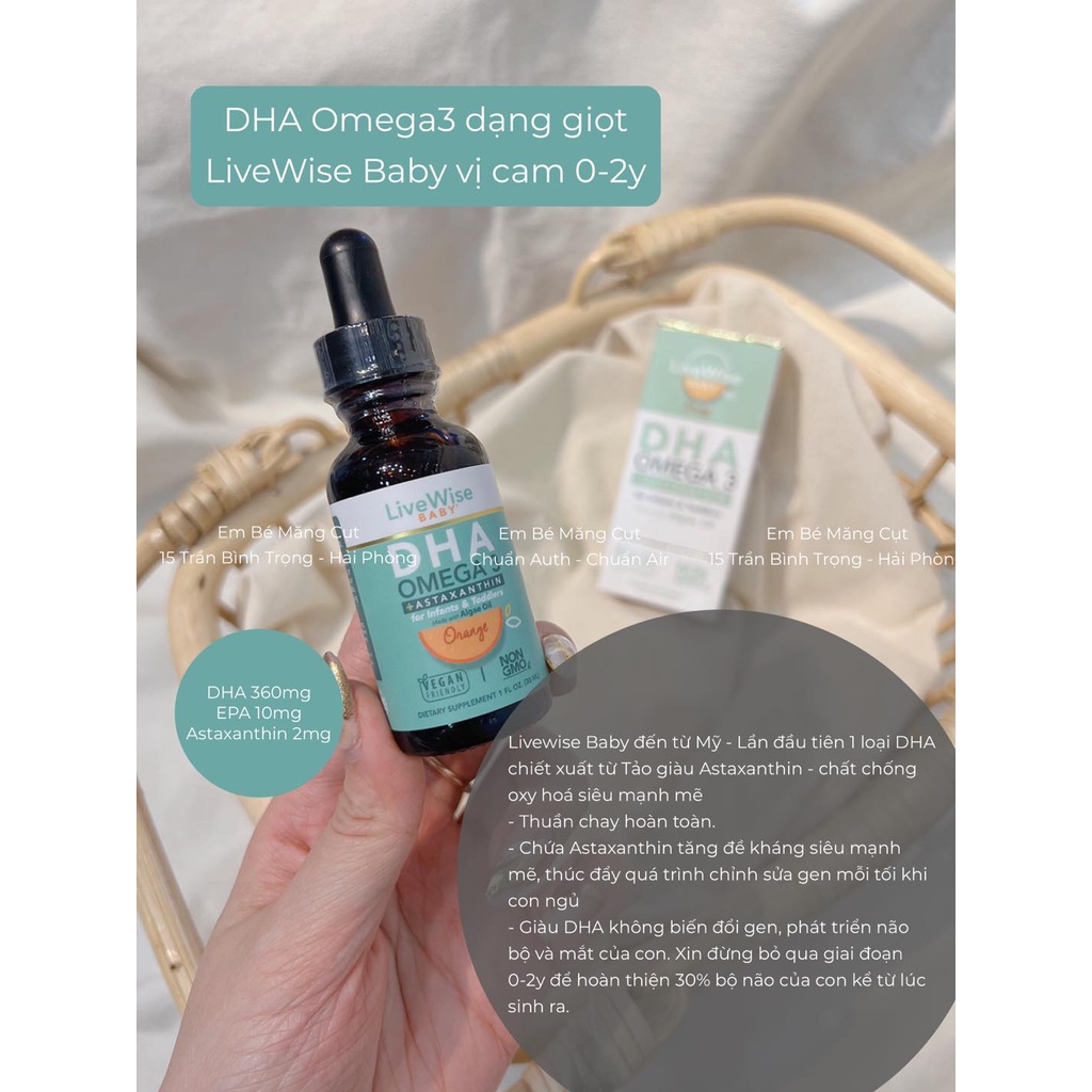 SIRO BỔ SUNG DHA ORGANIC LIVEWISE CHO BÉ TỪ SƠ SINH | Shopee Việt Nam