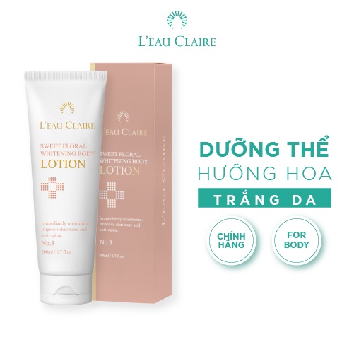 Sữa Dưỡng Thể L'eau Claire Sweet Floral Whitening Body Lotion Hỗ Trợ ...