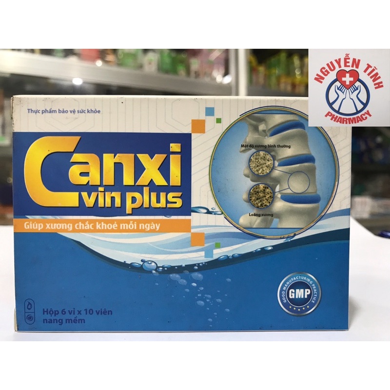 CANXI CVIN PLUS giúp xương chắc khỏe bổ sung canxi, D3, Magie hộp 60 ...