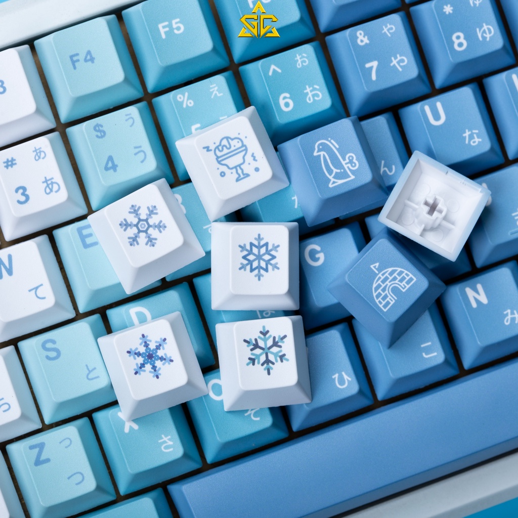 Keycap GMK Yeeti Clone 129 nút Profile CHERRY PBT Nhám | Shopee Việt Nam