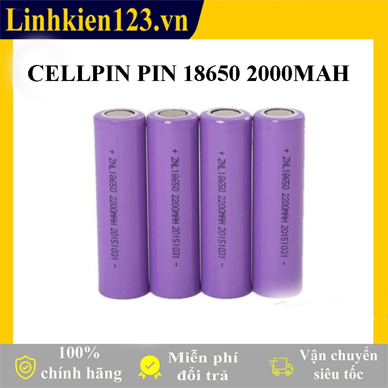 CELLPIN PIN 18650 2000MAH HÀNG NHẬP KHẨU CHUẨN DUNG LƯỢNG | Shopee Việt Nam