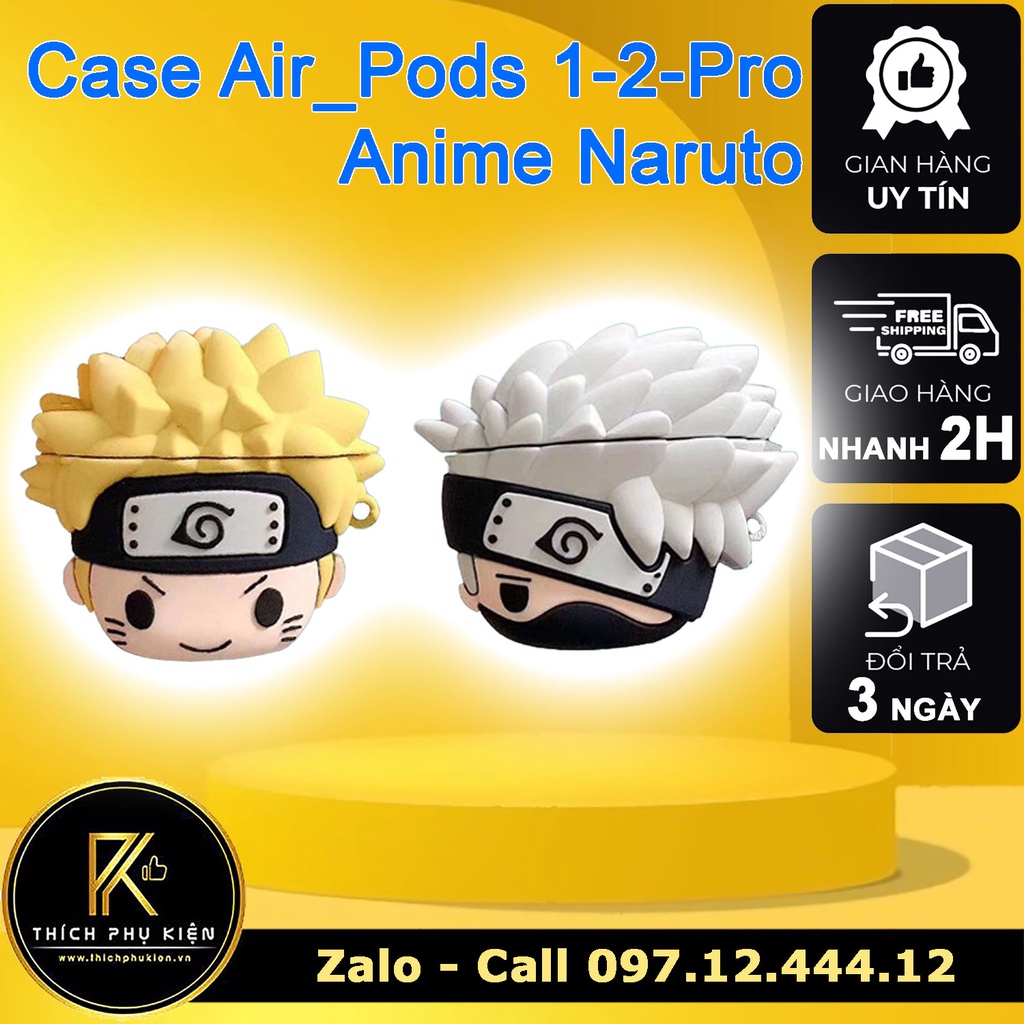 Case Air-Pods 1-2/Pro Hoạt Hình Naruto / Hộp đựng tai nghe Air-Pods Pro ...