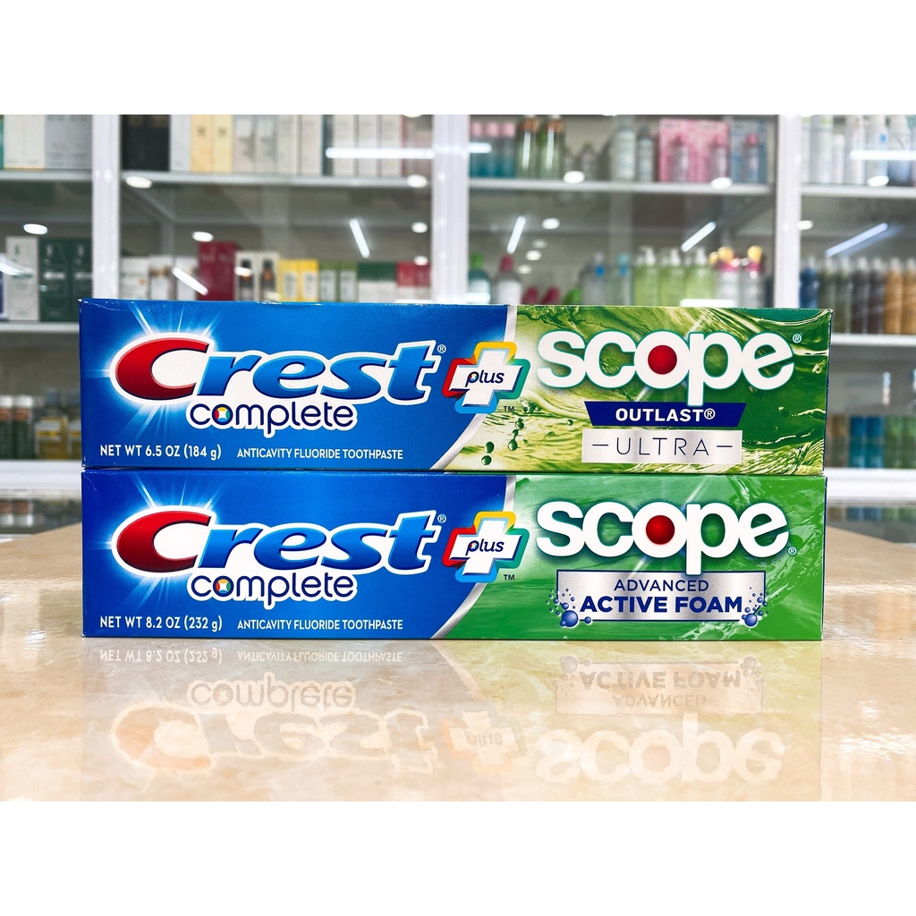 Kem Đánh Răng Crest Complete Extra Whitening Scope USA 184g~232g ...