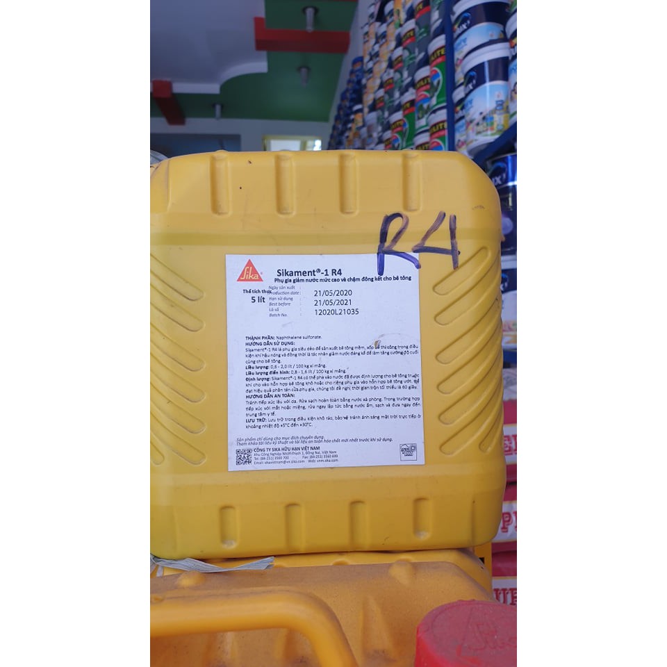 SIKAMENT R4 | PHỤ GIA TĂNG CƯỜNG ĐỘ BÊ TÔNG 5Kg | Shopee Việt Nam