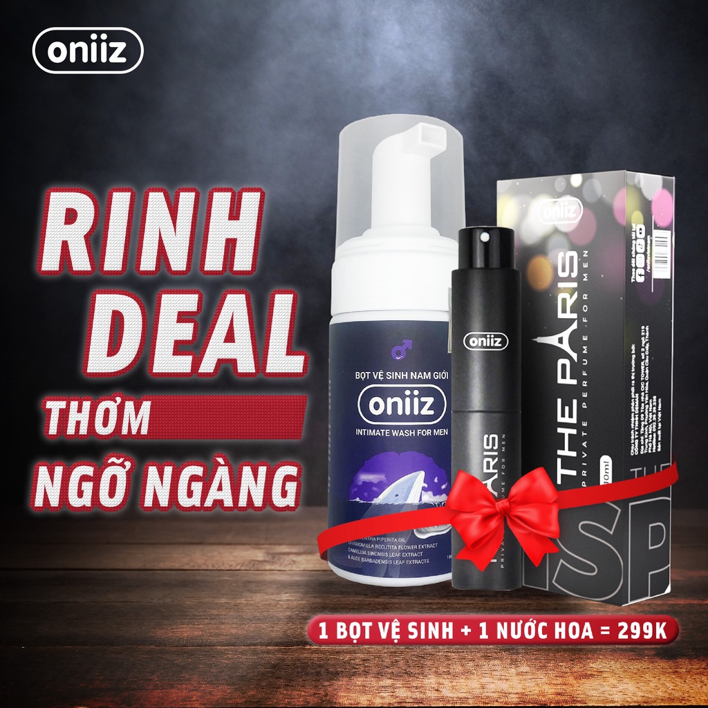 Bọt vệ sinh nam giới Oniiz Dung dịch tạo bọt hương nước hoa 100ml ...