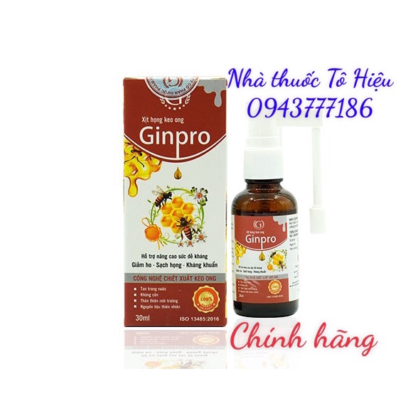 Xịt họng keo ong GINPRO | Shopee Việt Nam