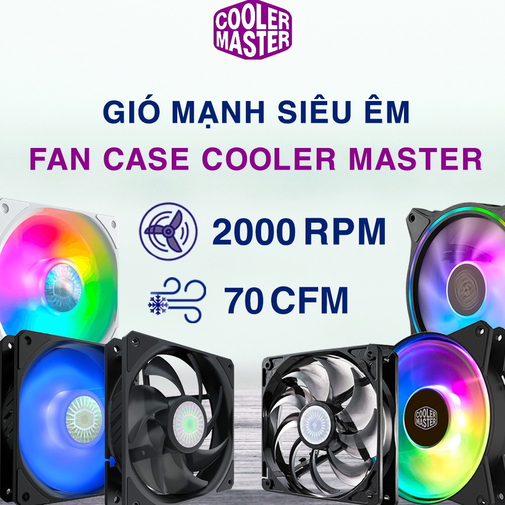 Quạt Fan Case 12cm Cooler Master sức gió mạnh quạt êm - Fan case Cooler ...