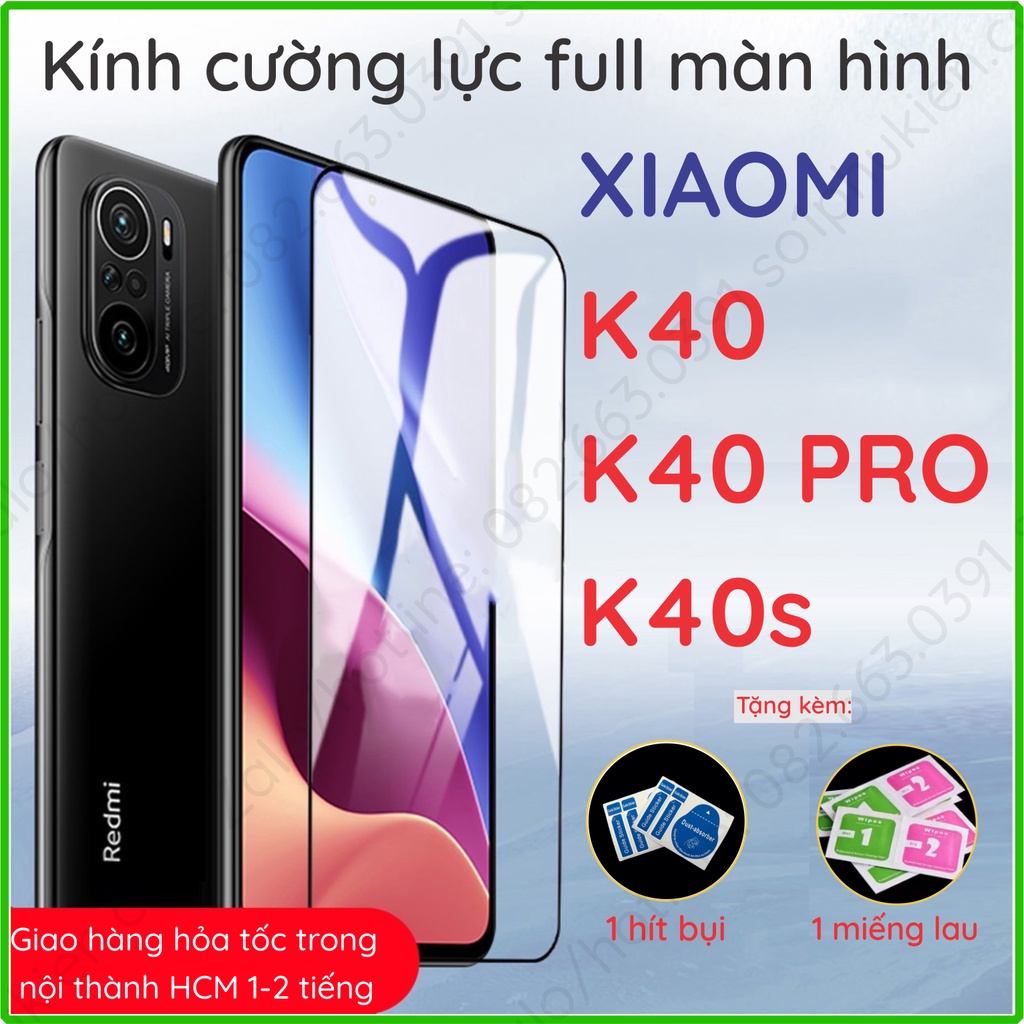 Kính cường lực Xiaomi K40 / K40s / K40 pro / K50 / K50 Pro pro full màn hình, full keo | Shopee ...