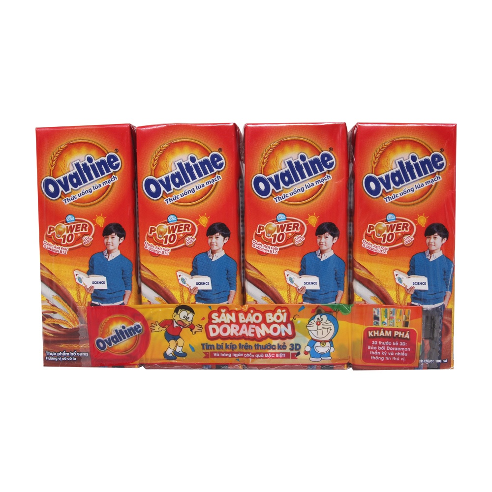 SỮA OVALTINE 180ml [1 LỐC 4 HỘP] ( Đại lý Ngọc Toản) | Shopee Việt Nam