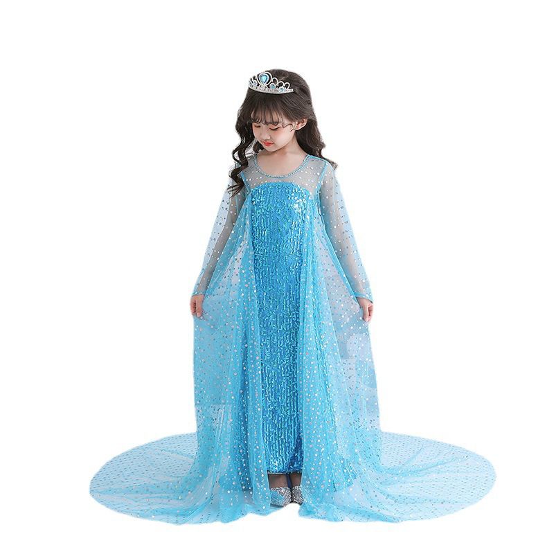 (Có Sẵn) Trang phục Nữ Hoàng Băng Giá Frozen dành cho bé gái, bộ váy đầm hoá trang công chúa ...