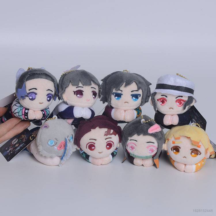 Móc khóa hình nhân vật hoạt hình Tanjiro Nezuko Zenitsu nhồi bông 10cm ...