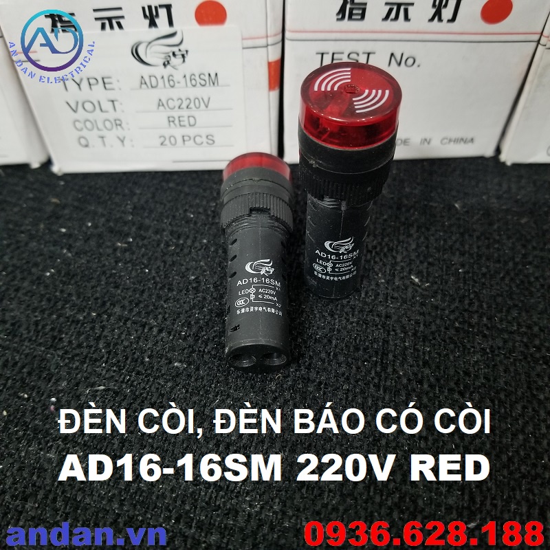 [Giá huỷ diệt] Đèn báo có còi, Còi cảnh báo phi 16 phi 22, Đèn báo ...