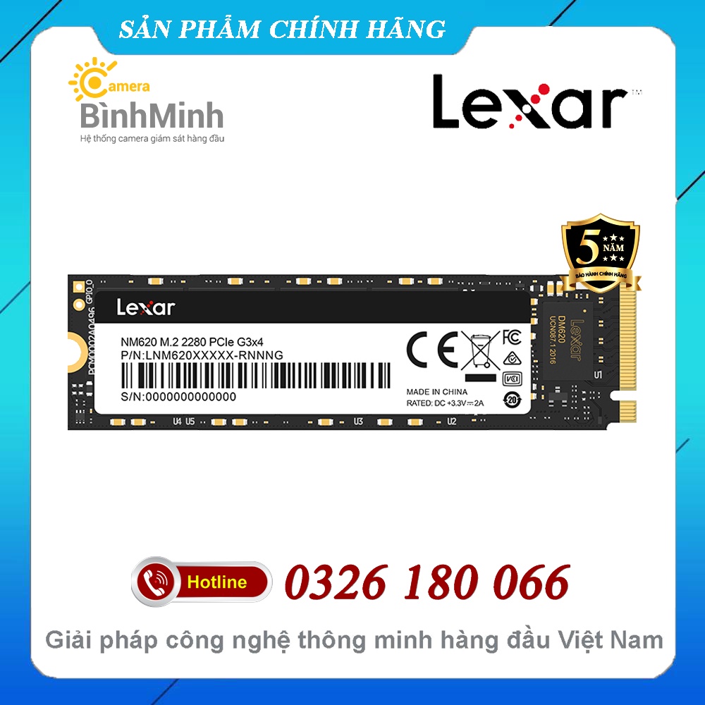 Ổ Cứng SSD 1TB Lexar NM620 NVMe M2 PCIe Gen3 x4 2280 (LNM620X001T) - Chính Hãng Mai Hoàng ...