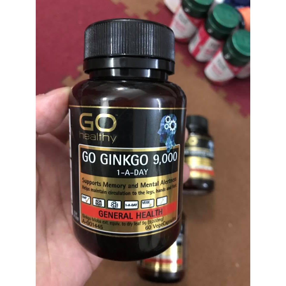 Viên uống bổ não Go GINKGO 9000, lọ 60 viên | Shopee Việt Nam