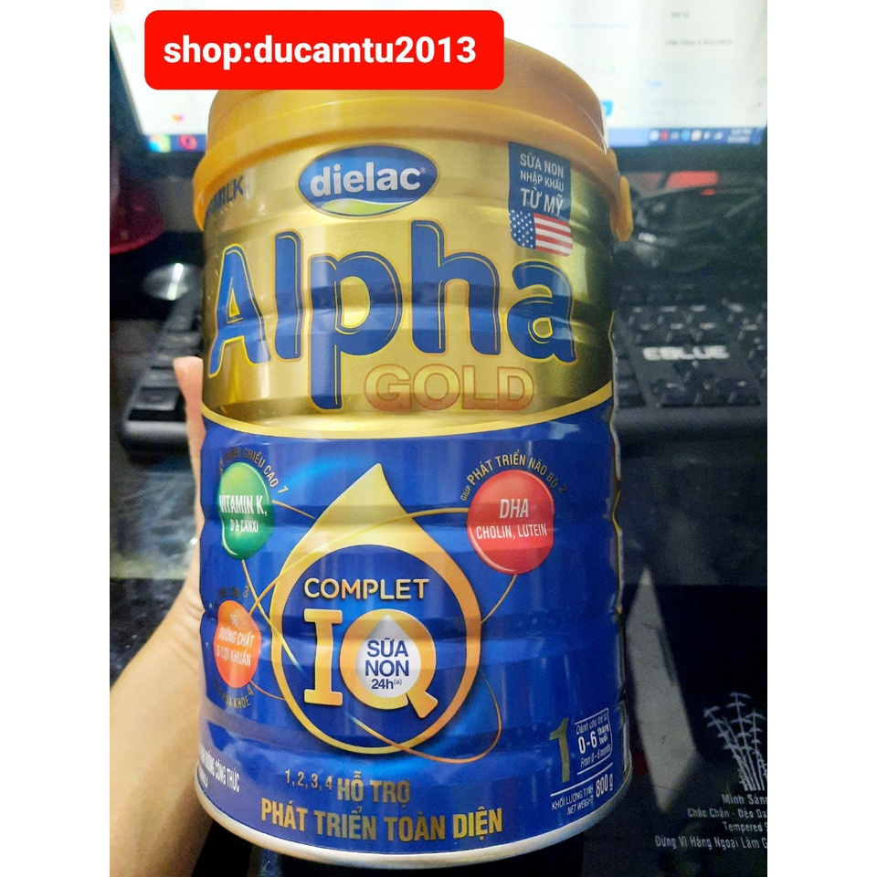 Sữa bột Dielac Alpha IQ Gold 1- 800g HSD T3-2024 | Shopee Việt Nam