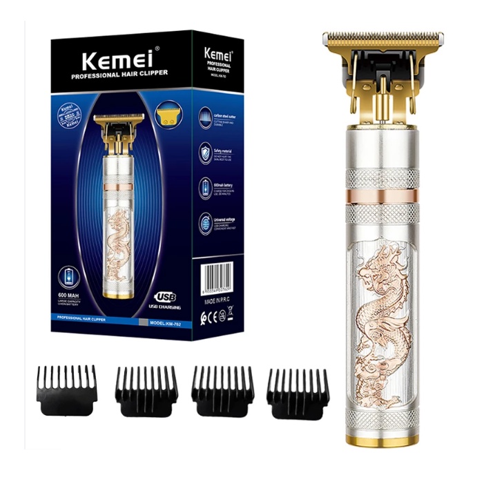 Tông Đơ Chấn Viền Khắc Hình Rồng Kemei Km 762 | Shopee Việt Nam