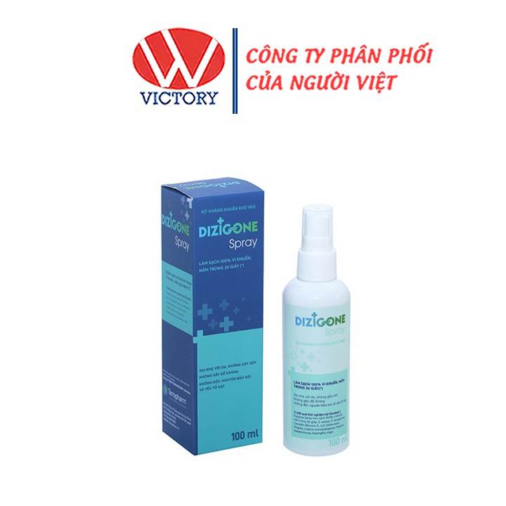 Chai xịt kháng khuẩn Dizigone Spray 100ml - Victory Pharmacy | Shopee ...