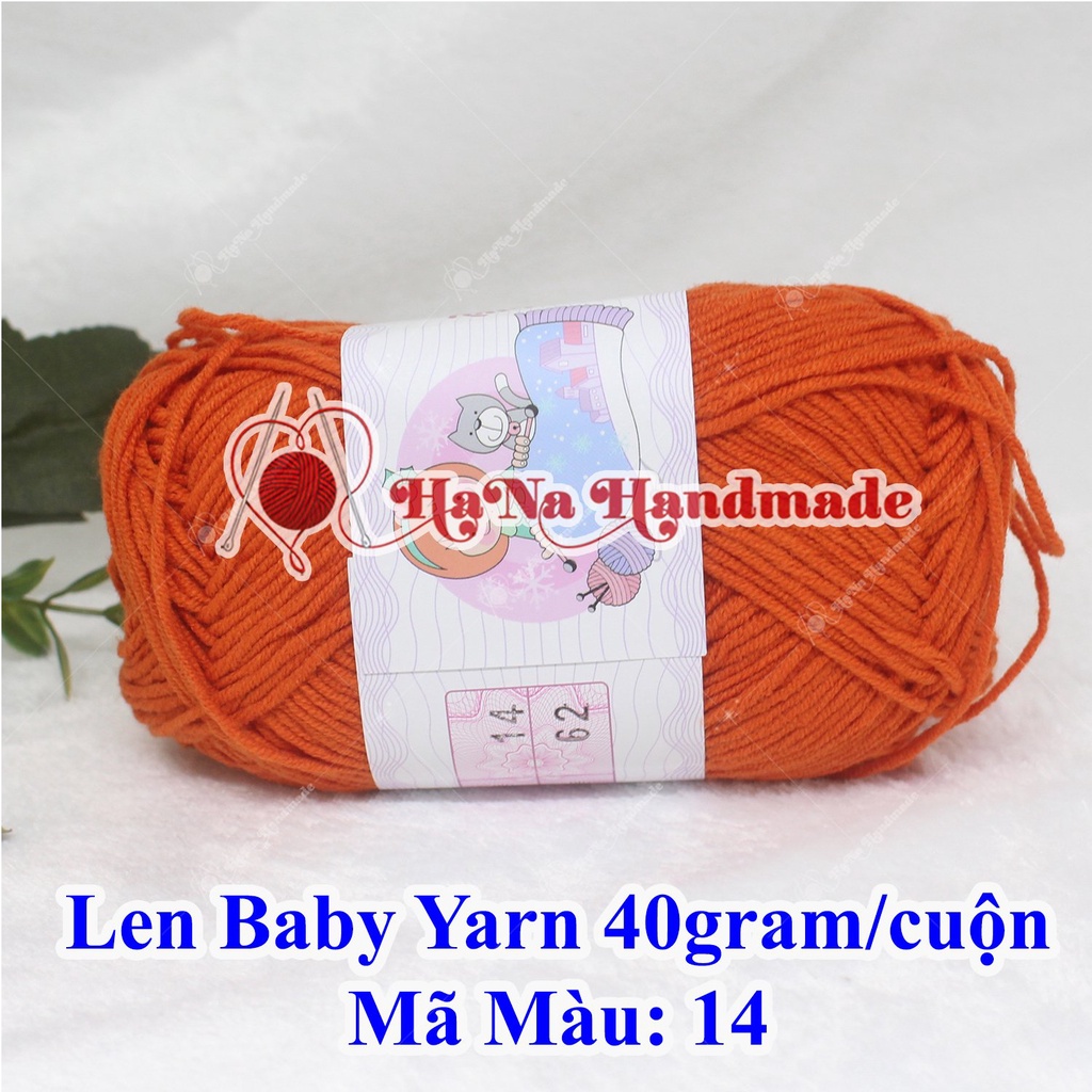 Len baby / Baby Yarn 40g/ cuộn ( Màu 1-50 ) | Shopee Việt Nam