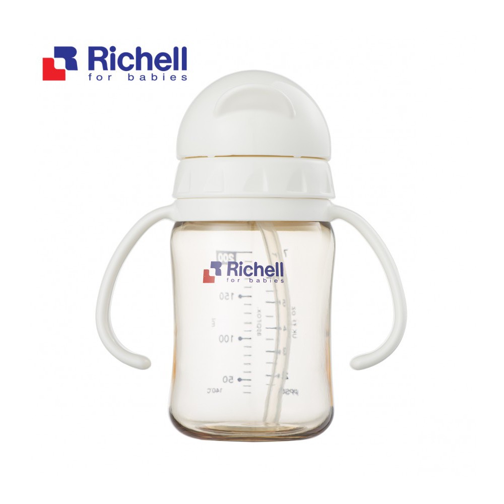 Bình ống hút PPSU Richell Nhật Bản 200ml/260ml/320ml Chính hãng | Shopee Việt Nam