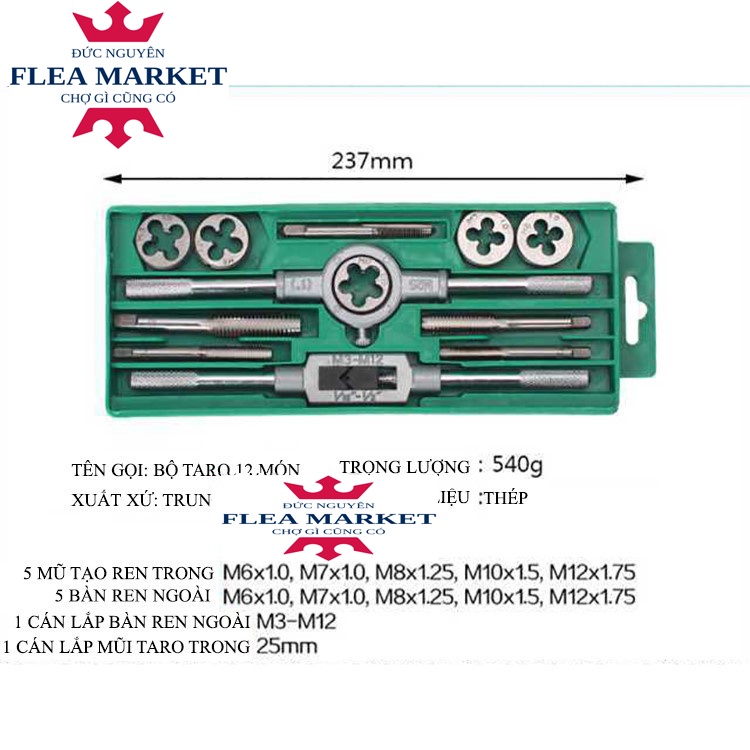 BỘ DỤNG CỤ TARO REN 12 CHI TIẾT ( BỘ ) | Shopee Việt Nam
