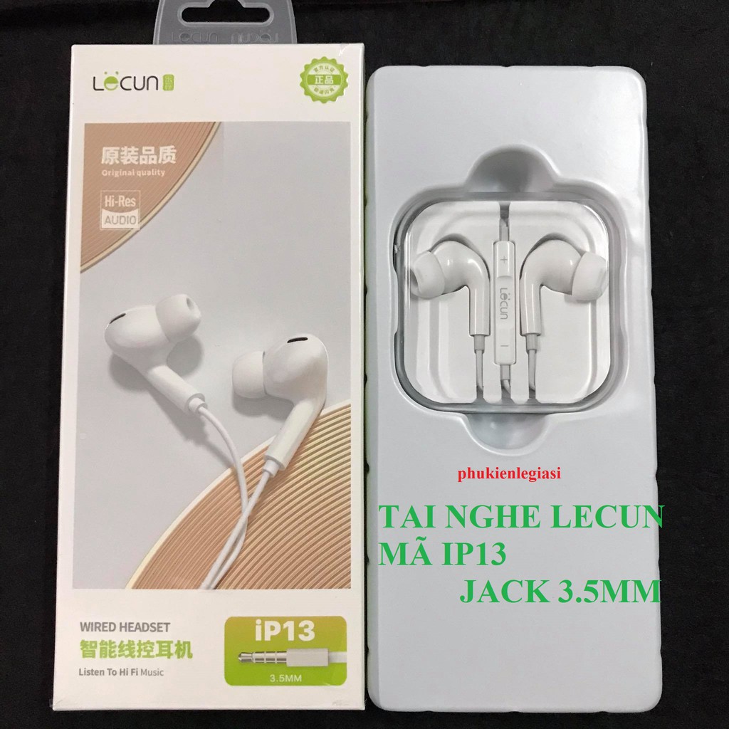 Tai nghe Lecun mã IP13 jack 3.5mm | Shopee Việt Nam