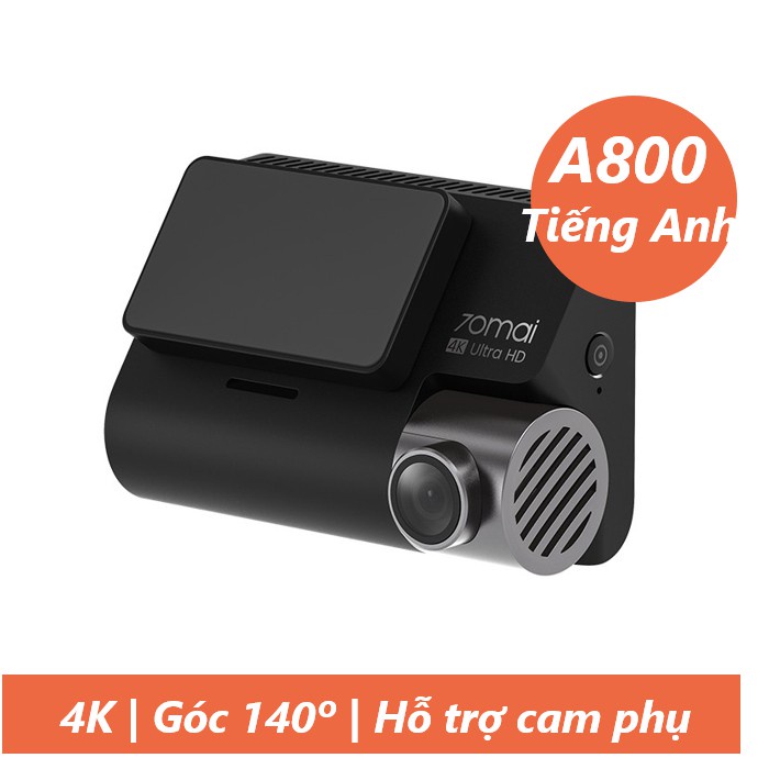 [A800 TIẾNG ANH] Camera hành trình 70mai A800 4K - Camera hành trình oto 70Mai A800 | Shopee ...