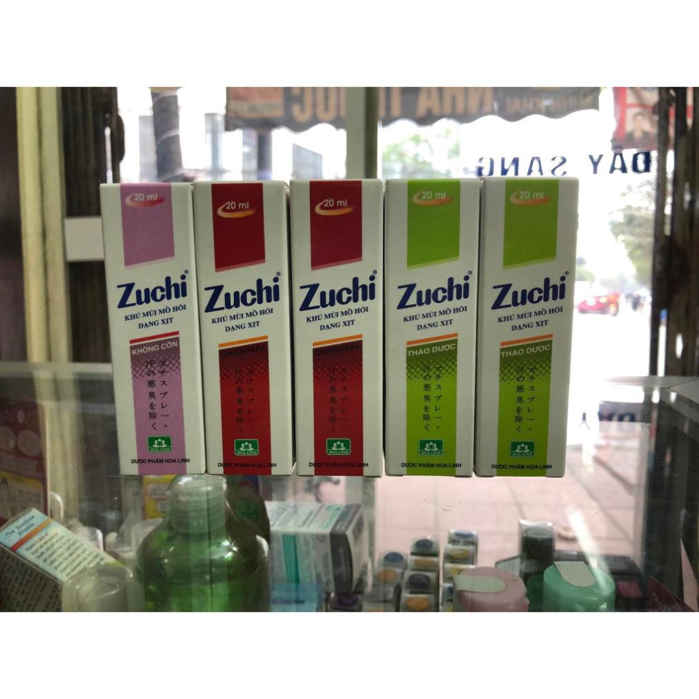 (CHÍNH HÃNG) Xịt Khử Mùi Mồ Hôi Zuchi Thảo Dược 20ml/Chai | Shopee Việt Nam