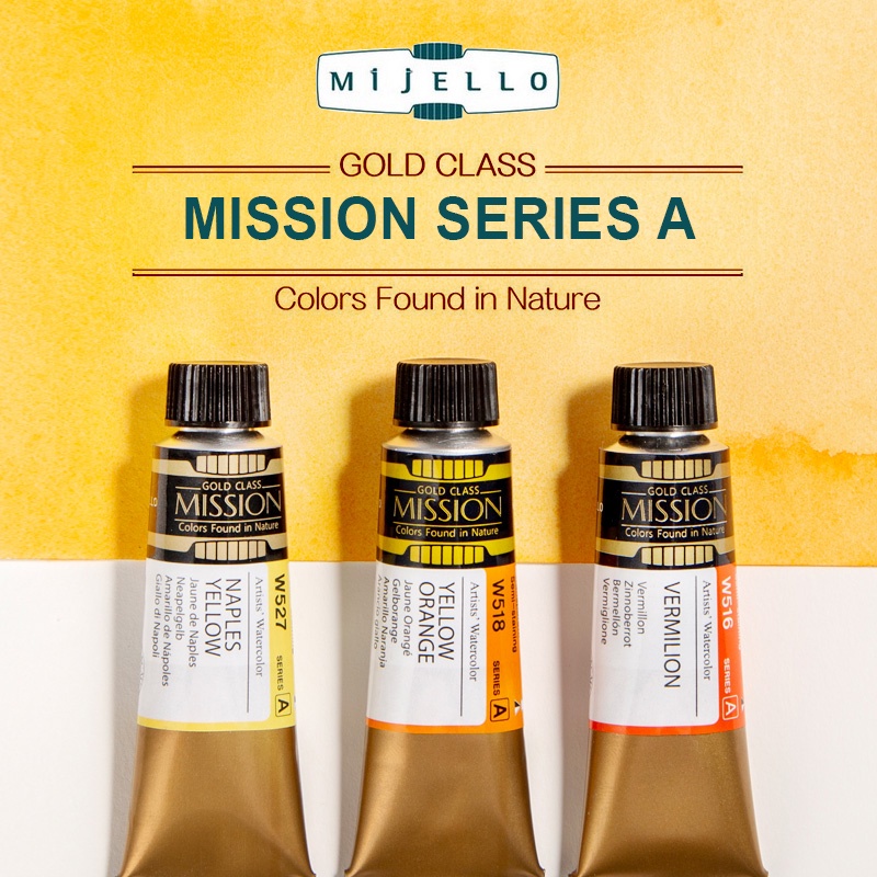 Màu Mijello GOLD MISSION tuýp lẻ bảng SERIES A-2 (15ml) | Shopee Việt Nam