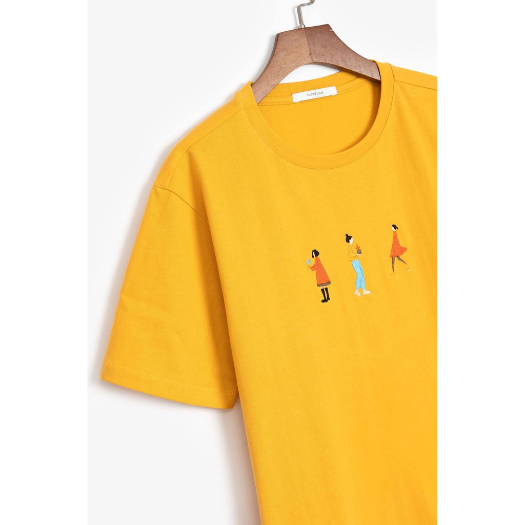 Áo thun thêu nữ tay ngắn, áo phông thêu pull Cotton Freesize form suông ...