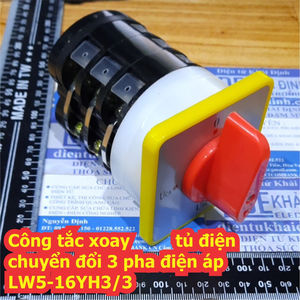 Công tắc xoay tủ điện chuyển đổi 3 pha điện áp LW5D LW5-16 YH3/3 LW5D ...