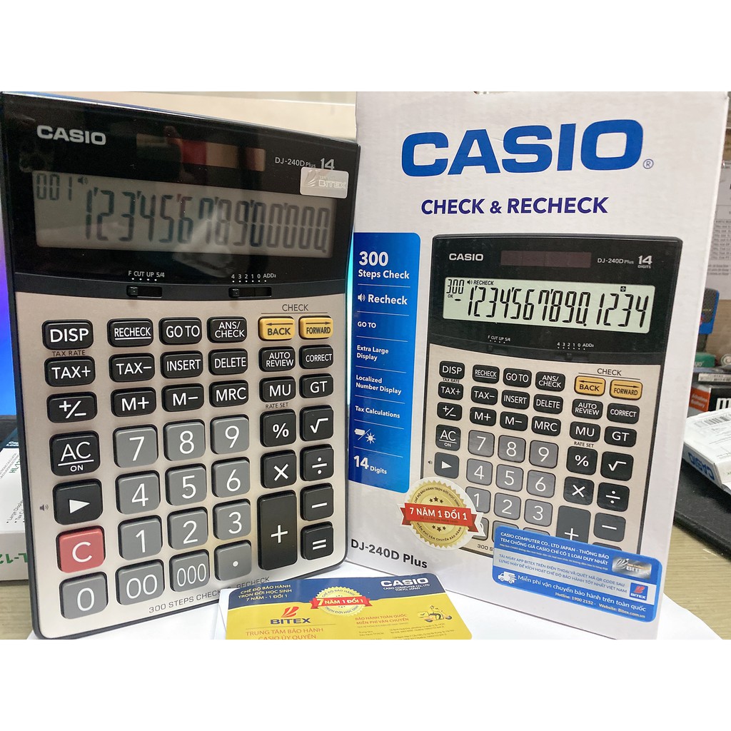 Máy Tính Tiền Casio DJ-240D Plus Chính Hãng | Shopee Việt Nam