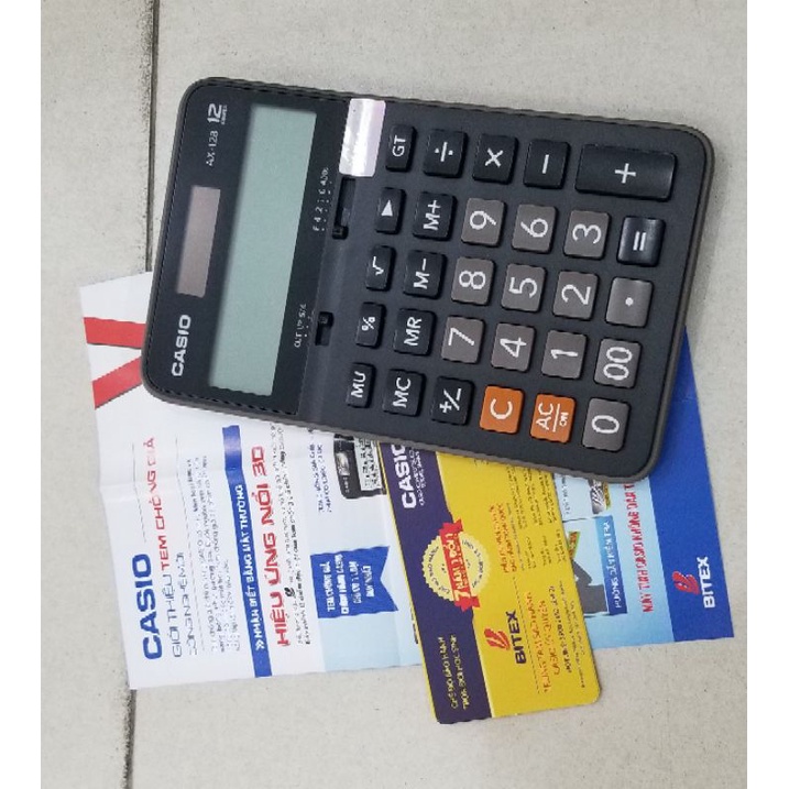 Máy Tính Văn Phòng Casio AX - 12B - W-DC | Shopee Việt Nam
