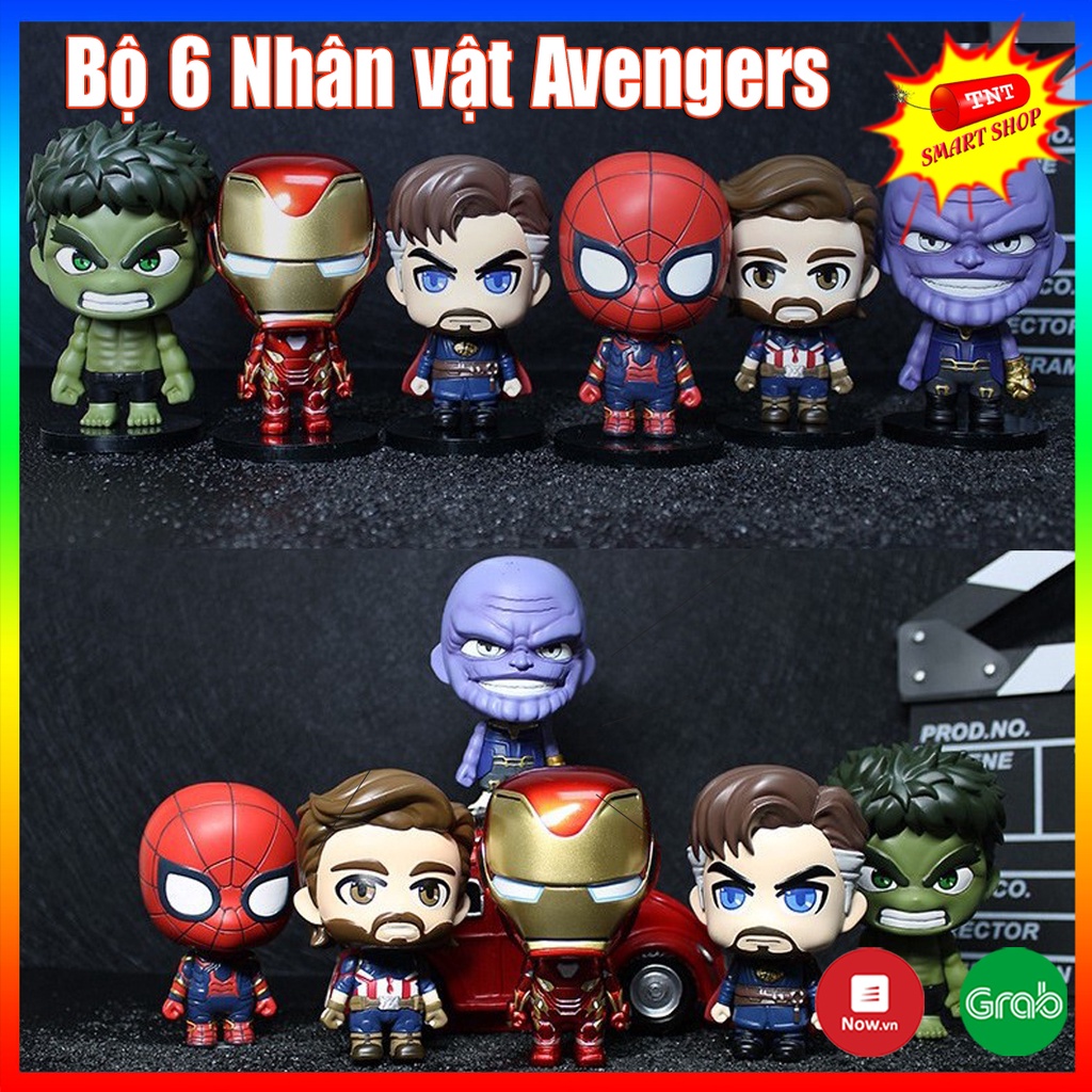 Bộ 6 Nhân Vật Siêu Anh Hùng Mini Avenger- Mô Hình Siêu Anh Hùng Mini ...
