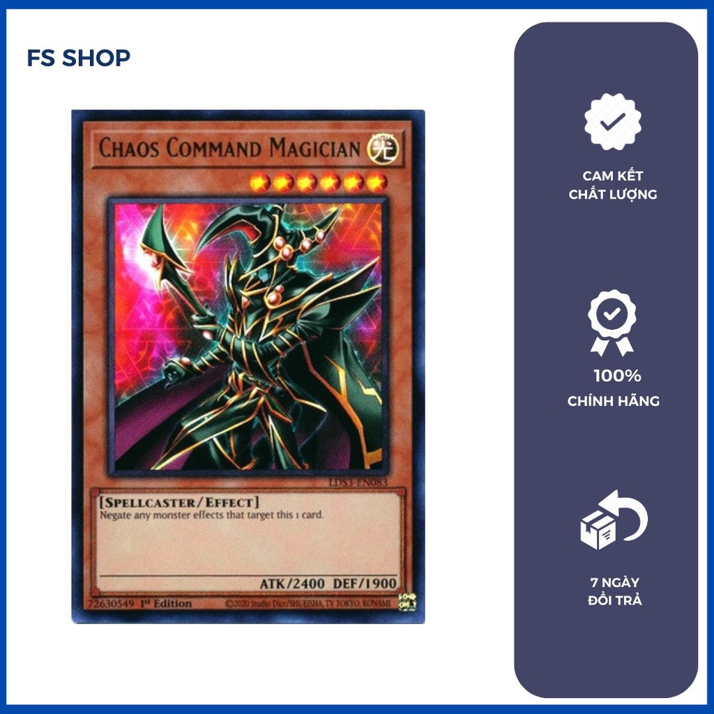 Thẻ bài Yugioh Chính Hãng Chaos Command Magician (Ultra Rare) | Shopee Việt Nam