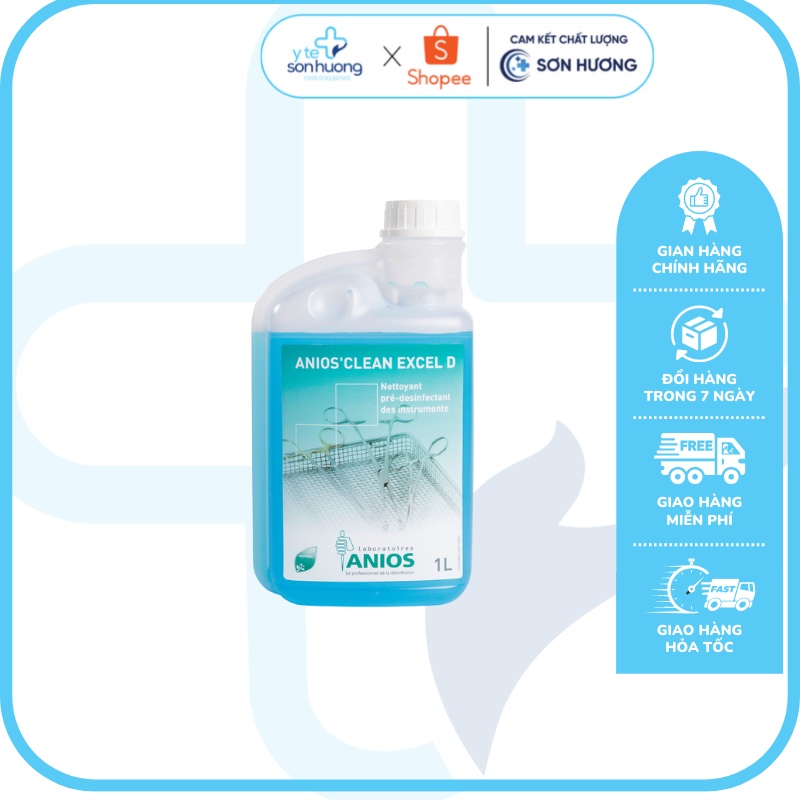 Dung dịch ngâm dụng cụ Hexanios G+R - Anios Clean Excel 1 lít, | Shopee ...