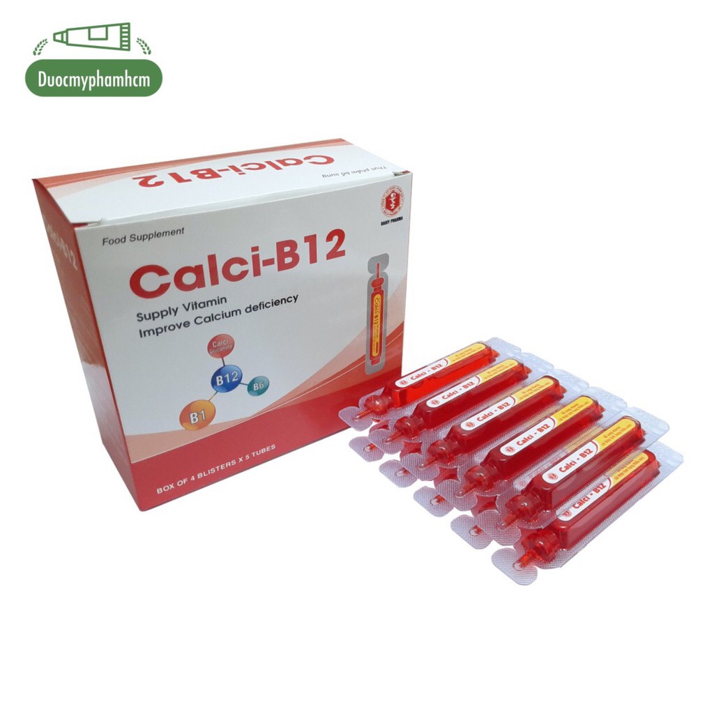 Calci B12 hộp 20 ống 10ml - Bổ sung vitamin - Cải thiện tình trạng ...