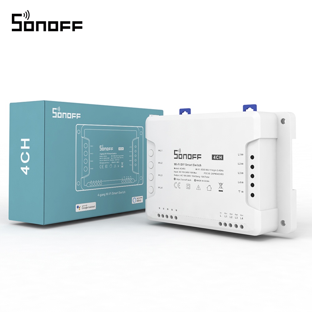 Công Tắc Điều Khiển Từ Xa Sonoff 4CHR3 4 Nút Tự Khóa Tiện Dụng | Shopee ...