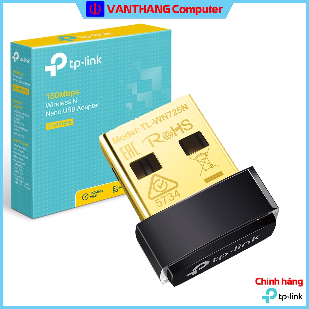 Tp-link 725N - USB Wi-Fi Nhỏ gọn Chuẩn N 150Mbps - Hàng chính hãng ...