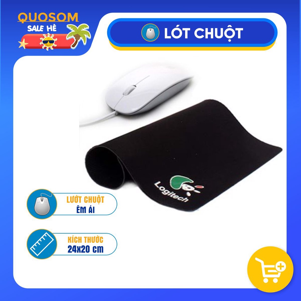 Miếng lót chuột Mouse pad Logitech 24x20 cm | Shopee Việt Nam