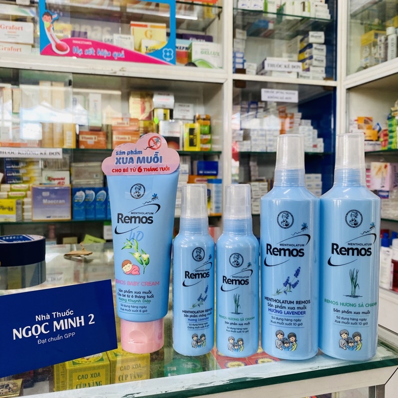 [Chính Hãng] REMOS (đủ hương đủ loại) Sả chanh , Lavender ,baby cream ...
