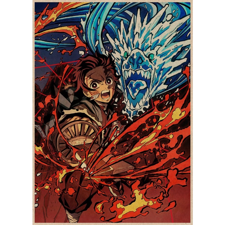 Poster Treo Tường Trang Trí In Hình Nhân Vật Anime Demon Slayer ...