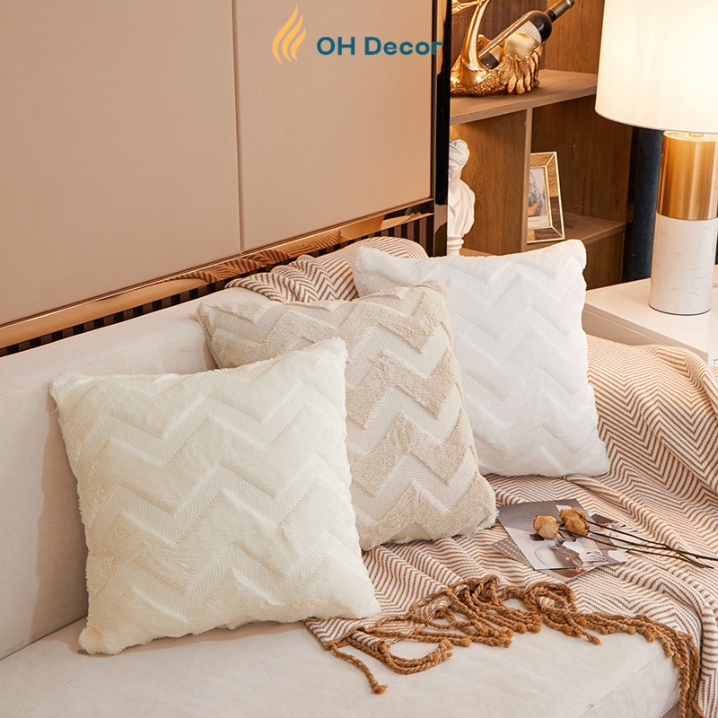 Gối tựa sofa gối sofa tựa lưng size 50x50 nhung lông mới cao cấp k rụng ...